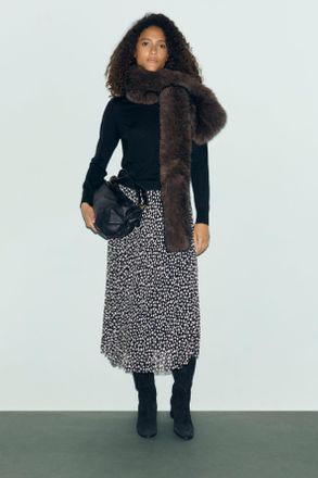 Gerard Darel Col roul&eacute; en laine m&eacute;rinos fine - RAMA - Noir