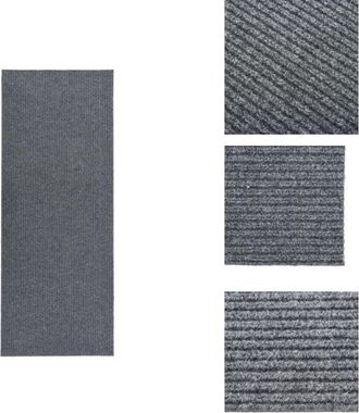 vidaXL Vidaxl - Schmutzfangl&auml;ufer Grau 100x300 cm - Schmutzfangmatte - Laufmatte - Flurmatten - Treppenlaufmatte - Wohnzimmerteppich