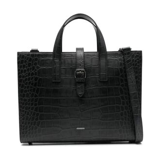 Emporio Armani Homme, Sacs, Noir, Taille: ONE Size Sac Fourre-Tout Élégant pour un Usage Quotidien