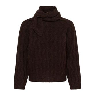 Soaked In Luxury Maille - Femme - Pulls - Brun - Taille: 36 FR