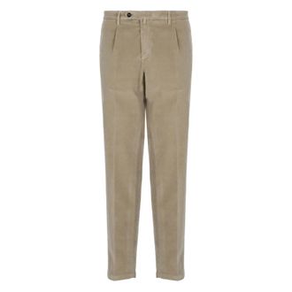 BRIGLIA 1949 Homme, Pantalons, Beige, Taille: 2XL Pantalon en Velours C&ocirc;tel&eacute; Coupe Slim