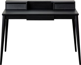 LAMBERT Reggie Schreibtisch Eiche, teilmassiv, schwarz