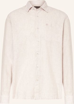 Napapijri Hemd Brolio Comfort Fit Mit Leinen weiss