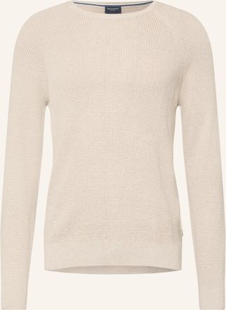 Olymp Schurwoll-Pullover Level Five Body Fit beige
