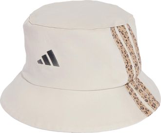 adidas Unisex Sportswear 3-Streifen Leopard Grafik Stoffhut Beige/Black Erwachsene (L/XL)