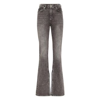 Philipp Plein Crystal Skull Denim Schlaghose - - Jeans - Damen - Grau - W28