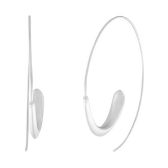 Dansk Copenhagen Femme, Accessoires, Gris, Taille: ONE Size Boucles doreilles infinies plaquées argent