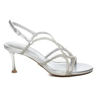 Albano Femme, Chaussures, Gris, Taille: 36 EU 7020 Sandale Strass