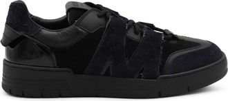 Moschino Low-Top Sneaker - Black Leather Sneakers - Gr. 40 (EU) - in Schwarz - f&uuml;r Damen