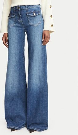 Elisabetta Franchi Jeans PJ-18N-66E2-V420 Blau Wide Leg