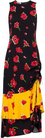 Moschino Femme, Robes, Multicolore, Taille: 32 FR Robe Midi Imprim&eacute;e