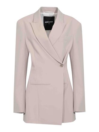 Patrizia Pepe Veste En Jean - Gris Clair