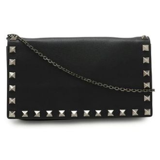 Valentino Pre-owned Leder Clutch - - Pre-owned - Damen - Schwarzk - ONE SIZE