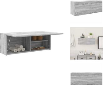 vidaXL Vidaxl - Armoire murale de bain sonoma gris 80x25x30cm bois dingénierie - Armoire Murale De Salle De Bain - Armoires Murales De Salle De Bain