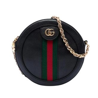 Gucci Sac bandouli&egrave;re vintage en cuir Web Pre-owned - Femme - Pre-owned - Noir - Taille: ONE Size