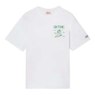 MC2 Saint Barth Homme, Tops, Blanc, Taille: XL T-shirt en coton