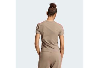 adidas Originals T-Shirt 3-STREIFEN, SCHMAL GESCHNITTEN sanft anliegende Passform, ohne Verschluss, f&uuml;r sportlichen Look