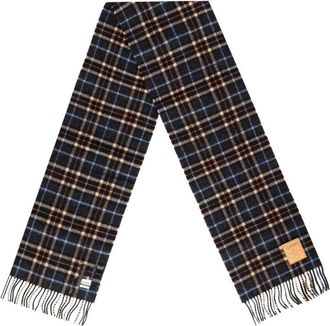 Ganni Femme, Accessoires, Multicolore, Taille: ONE Size Check Wool Scarf