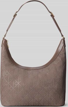 Calvin Klein Henkeltasche mit Allover-Logo-Pr&auml;gung