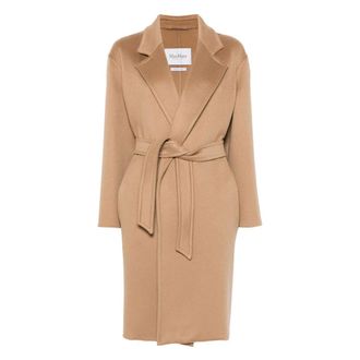 Max Mara Femme, Manteaux, Brun, Taille: 34 FR Manteau ceinturé marron camel