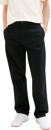 Tom Tailor Herren Loose Fit Chino Hose 1035922, 29999 - Black, 24