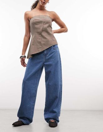 Carhartt Work in Progress Arin - Schmal zulaufende Jeans in Stonewash-Dunkelblau