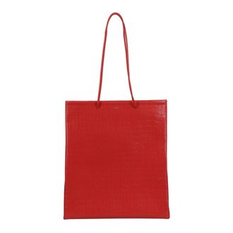 Medea Krokodil Shopper Tote Tasche - - Bags - Damen - Rot - ONE SIZE