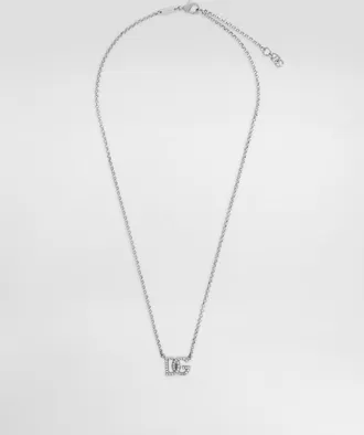Dolce & Gabbana Gliederhalskette Mit Dg-logo - Mann Bijoux Silber Metall Onesize