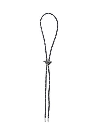Prada Bolo Logo Tie