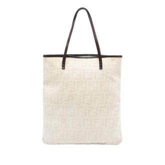 Fendi Sac cabas en toile Pre-owned - Femme - Pre-owned - Beige - Taille: ONE Size