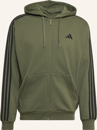 adidas Sweatjacke Essentials 3-Streifen gruen