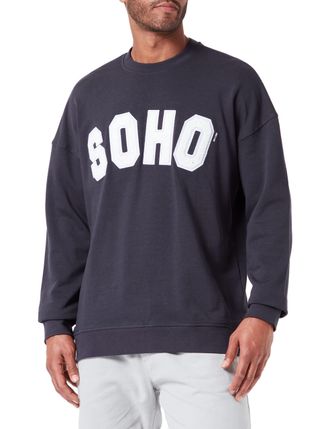 Only & Sons Mens ONSKARL RLX Crew Neck Sweat Sweatshirt, Dark Navy, XL