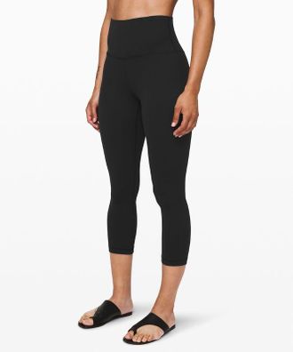 lululemon Align Crop Leggings mit hohem Bund f&uuml;r Frauen - 53,3 cm - Gr&ouml;&szlig;e 14 in Black