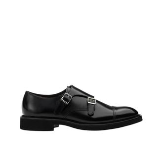 Doucal's Chaussure &agrave; double boucle - Homme - Chaussures - Noir - Taille: 43 EU