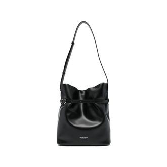 Emporio Armani Medium Leder Bucket Bag - - Bags - Damen - Schwarzk - ONE SIZE