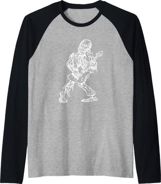 Seembo Zombie spielt Gitarre Cooler Gitarrist Lustige Musik-Rockband Raglan