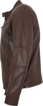Jilani Lederjacke Dante Jilani Collection - Herren Lederjacke Lammnappa braun