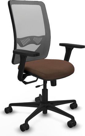 Piqueras y Crespo Telearbeitssessel Zulema mit 3D-Armen, h&ouml;henverstellbare Lendenwirbelst&uuml;tze, ausgestattet mit Syncro/Traslack und Schneidschaum, mit Rollen von 65 mm,