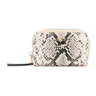Kazar Snake Motif Embossed Leather Wallet - - Accessories - Damen - Wei&szlig; - ONE SIZE