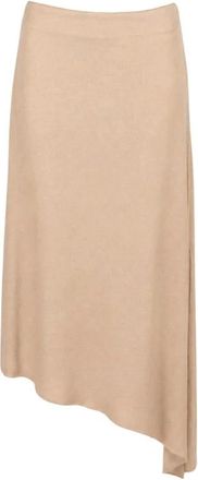 PESERICO Femme, Jupes, Beige, Taille: 42 FR Jupe Midi Asym&eacute;trique