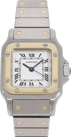Cartier Uhr - Santos - Gr. unisize - in Wei&szlig; - f&uuml;r Damen