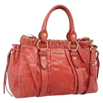 Miu Miu Sac &agrave; main Pre-owned - Femme - Pre-owned - Rouge - Taille: ONE Size