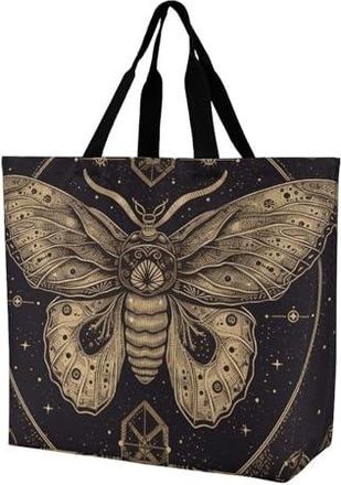 Generic Papillon De Nuit Sac Fourre-Tout Grand Sacs De Courses L&eacute;ger Sac A Main Femme Pour Travail Gym Shopping