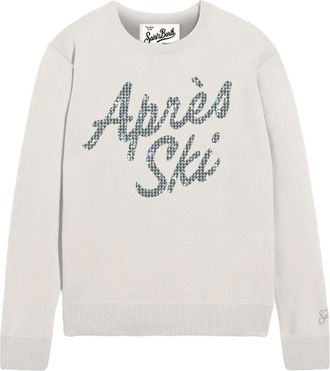 MC2 Saint Barth pull à détail de lettre - Gris