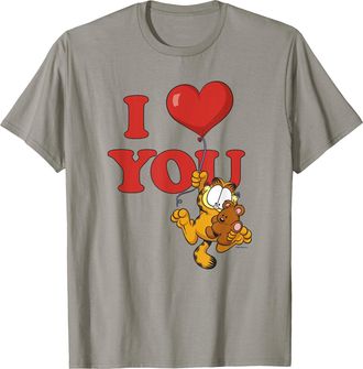 Garfield Valentinstag Garfield I Love You Vintage Heart T-Shirt