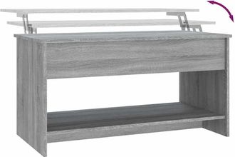 Generic Hochklappbarer Couchtisch, Hochklappbarer Cocktail-Mitteltisch aus Holz mit Verstecktem Staufach, Holzwerkstoff f&uuml;r Wohnzimmer, Wohnung, Kleine Innene