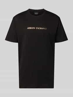 A|X Armani Exchange T-Shirt mit Label-Print