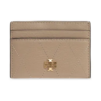 Tory Burch Femme, Accessoires, Beige, Taille: ONE Size Charlie Quilted Cardholder