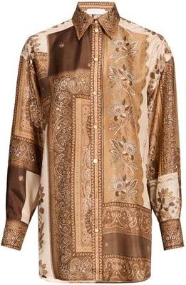 Zimmermann Chemise en soie Lucky