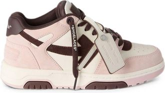 Off-white Baskets en cuir blanc cass&eacute; Out Of Office